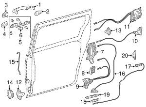 69380-08031 - Lock Assembly - 2011-2017 Toyota Sienna | OEM Genuine ...