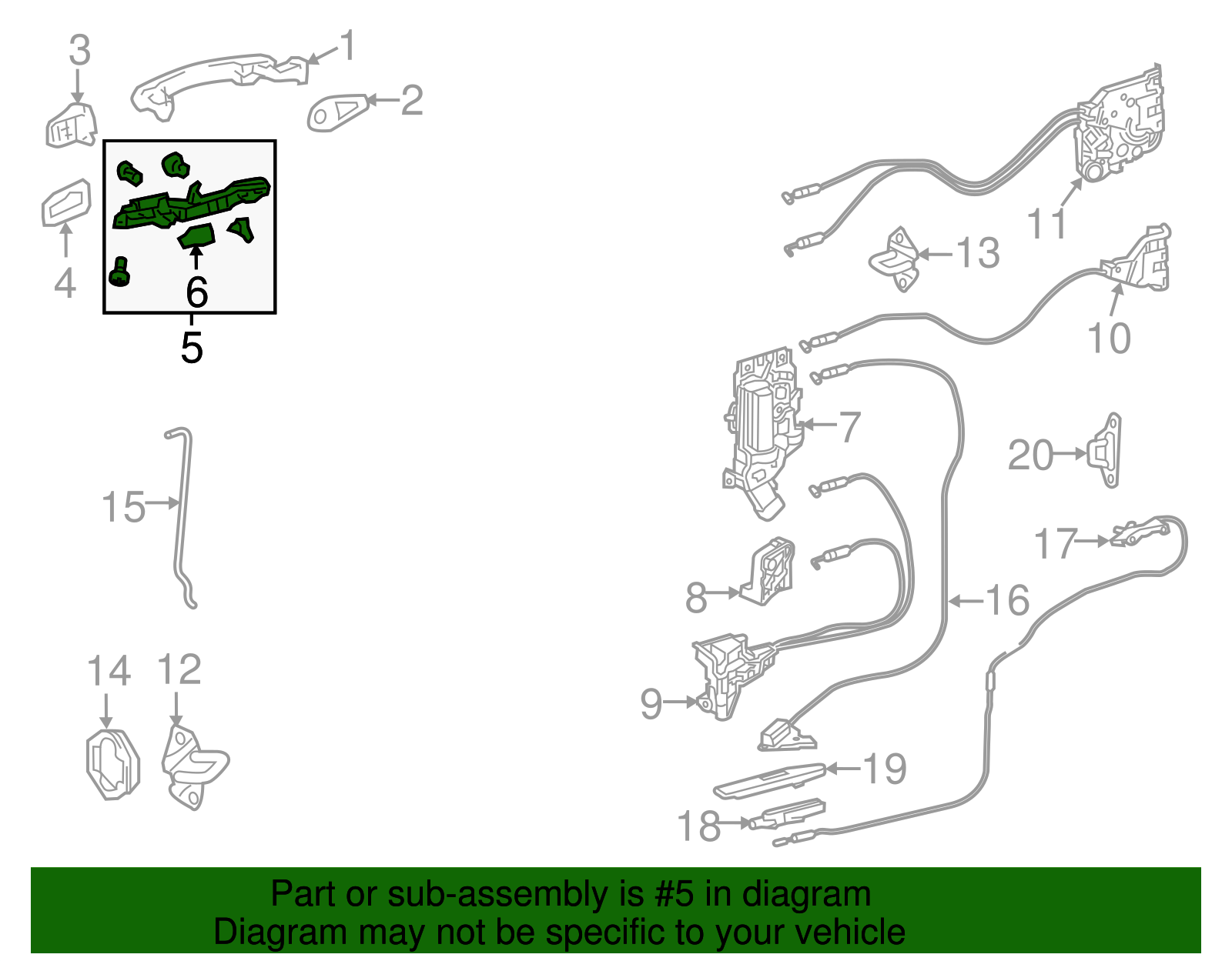 2011-2020 Toyota Sienna Frame 69203-08020 | Toyota Parts Center