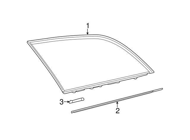 212-670-01-22-64 - Trim Strip Mercedes-Benz USA Parts