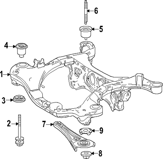90119-16039 - Suspension Cross-Member Mount Bolt 2023-2024 Toyota ...