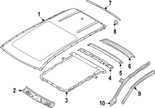 2022-2024 Nissan Pathfinder Rear Seal 73195-6TA0A | Burien Nissan Parts