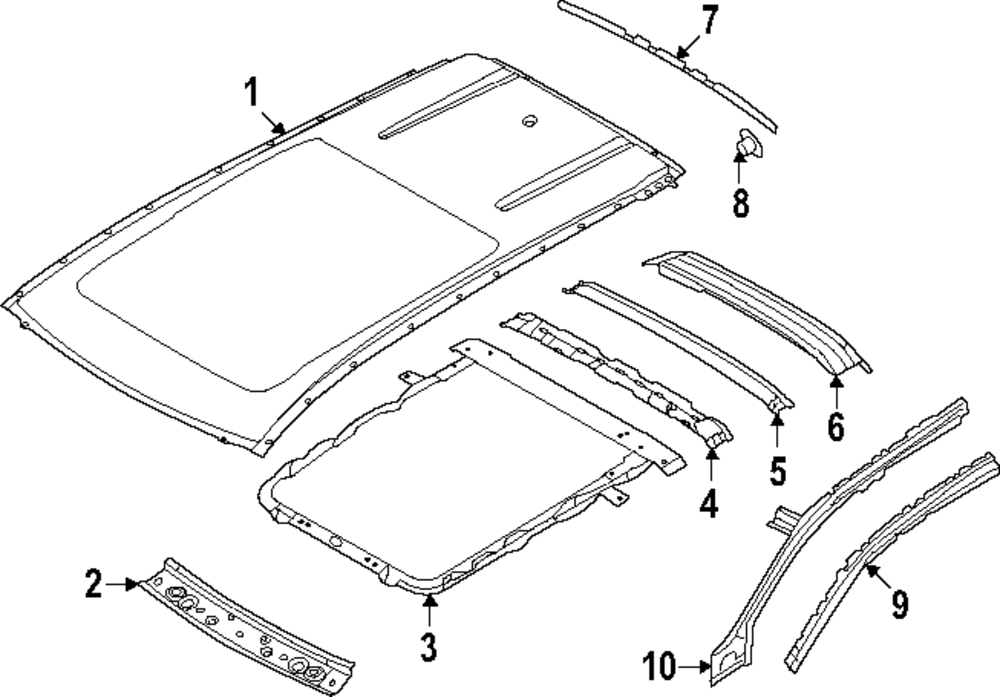 2022-2024 Nissan Pathfinder Rear Seal 73195-6TA0A | Sullivan Brothers ...
