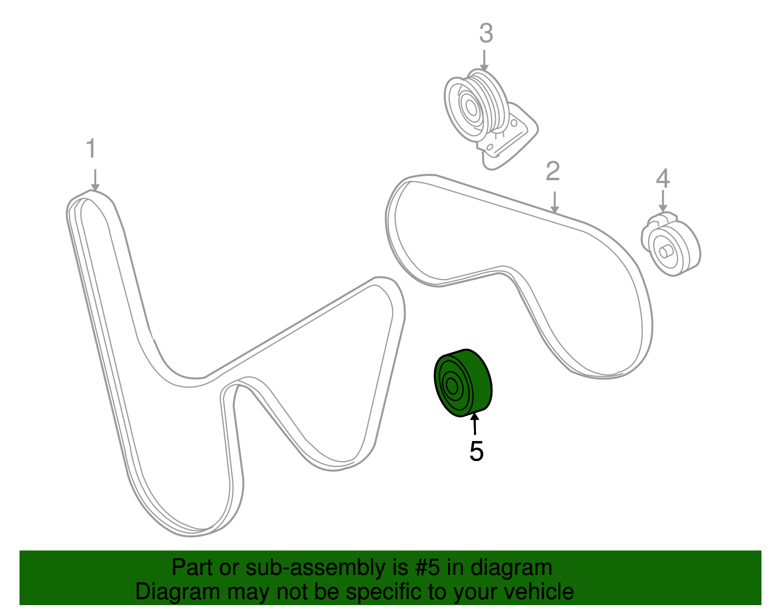 1999-2024 GM OEM NEW 1999-20 GM Chevrolet GMC Hummer Pontiac Drive Belt ...