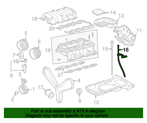 2005-2009 Lexus GX470 Engine Oil Dipstick Tube 11452-50190 ...