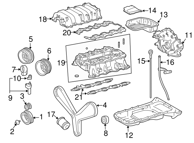 2005-2009 Lexus Manifold Gasket 17171-50030 | OEM Vehicle Parts