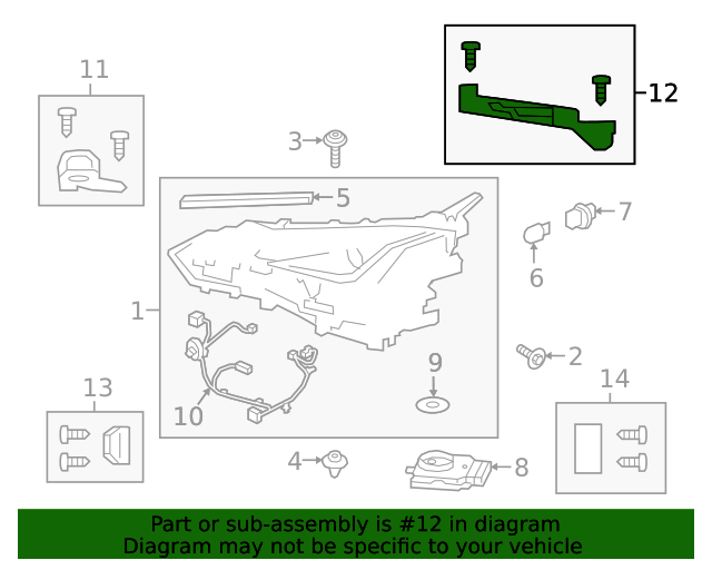 81194-76070 - Repair Bracket - 2019-2023 Lexus | MyLexusParts