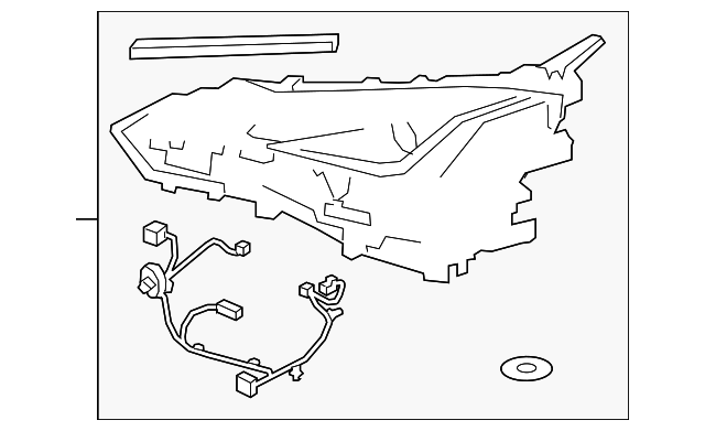 2021-2022 Lexus Composite Headlamp 81145-76231 | OEM Parts Online