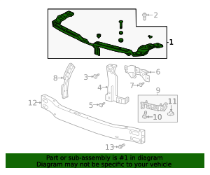 2021-2022 Buick Envision Hood Front Bumper Bracket 84754262 ...