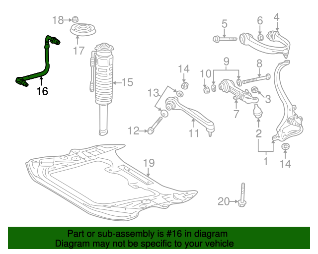 220-997-03-52 - Hose 2003-2006 Mercedes-Benz | Mercedes-Benz USA Parts