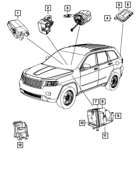 Keys, Modules and Engine Controllers for 2014 Jeep Grand Cherokee ...