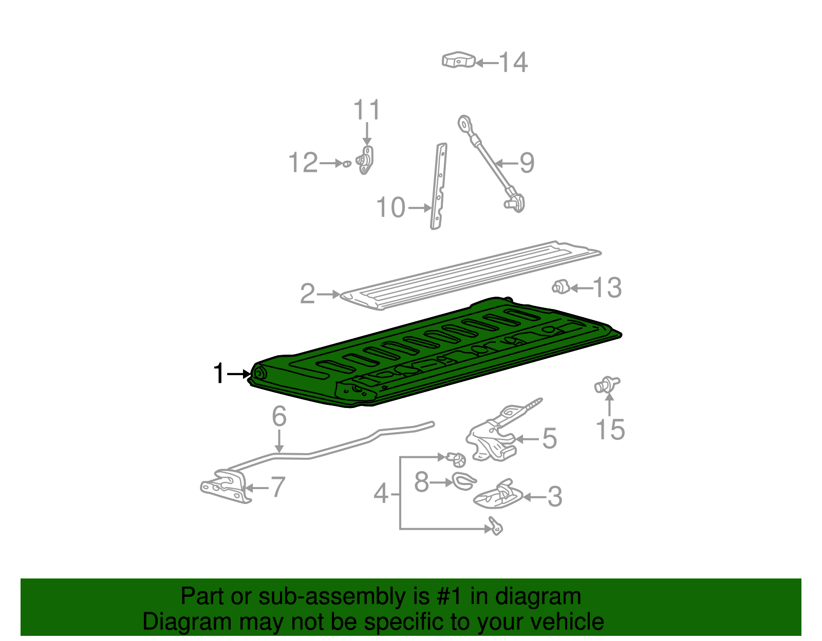 1997-2007 Ford Tail Gate F65Z-9940700-AX | OEM Parts Online
