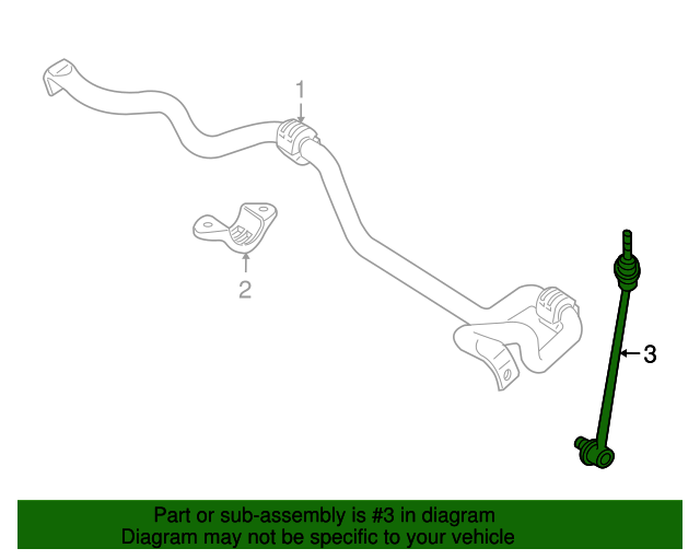 2213200189 - Stabilizer Link 2006-2013 Mercedes-Benz | AutoNationParts.com