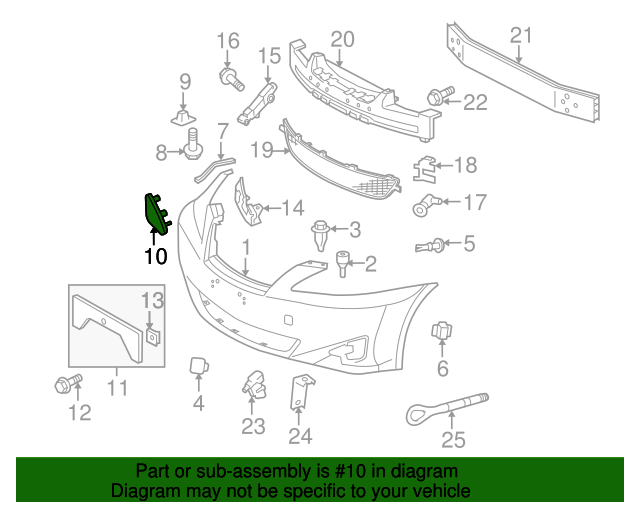 52437-53020 - Lower Cover 2009-2010 Lexus | Lexus Parts Outlet