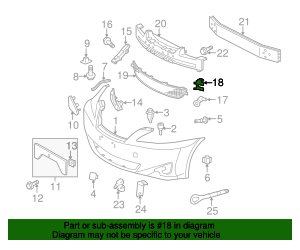 89348-44010 - Park Sensor Retainer 2006-2011 Lexus | Longo Lexus Parts