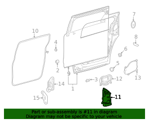67851-08040 - Door Access Cover 2021-2024 Toyota Sienna ...