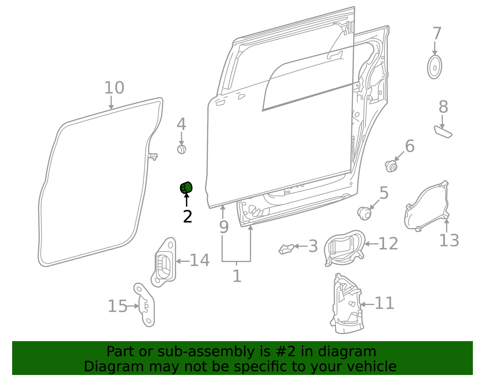 90541-12013 - Door Shell Bumper 2021-2024 Toyota Sienna | Longo Toyota ...
