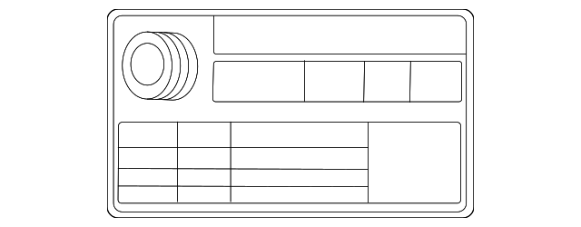 05203-L3100 - Tire Information Label 2021-2023 Kia K5 | Kia.Parts Store