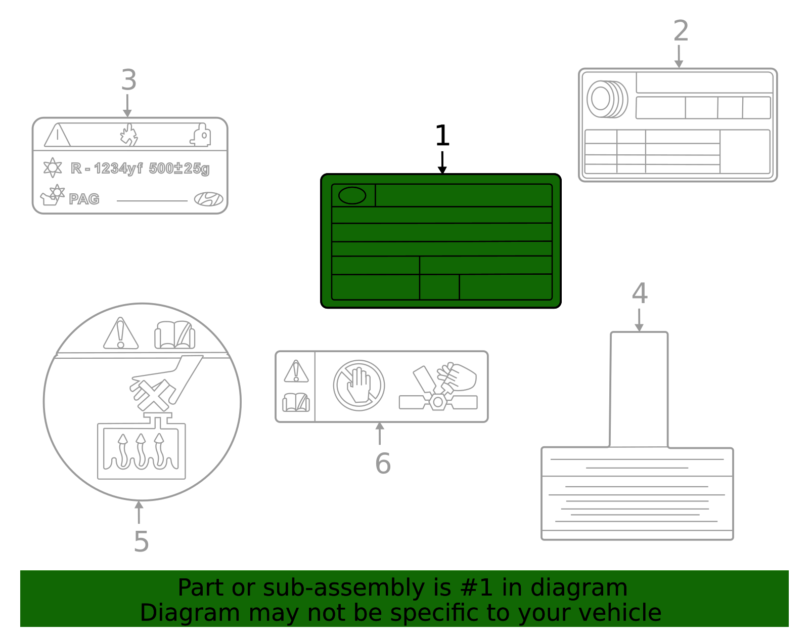 32450-2S330 - Emission Label 2025 Kia K5 | Kia.Parts