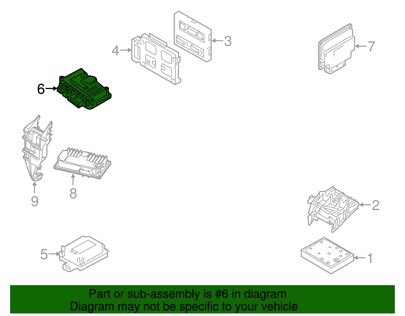 2012-2022 Audi Control Module 8K0-907-144-N | OEM Parts Online