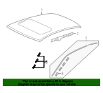 2003-2017 Honda Roof Molding Clip 91572-SDA-A01 | Honda Factory Parts