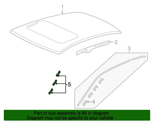 91570-TA0-305 - Clip A Front Windshield Side (Service) - 2013-2017 ...