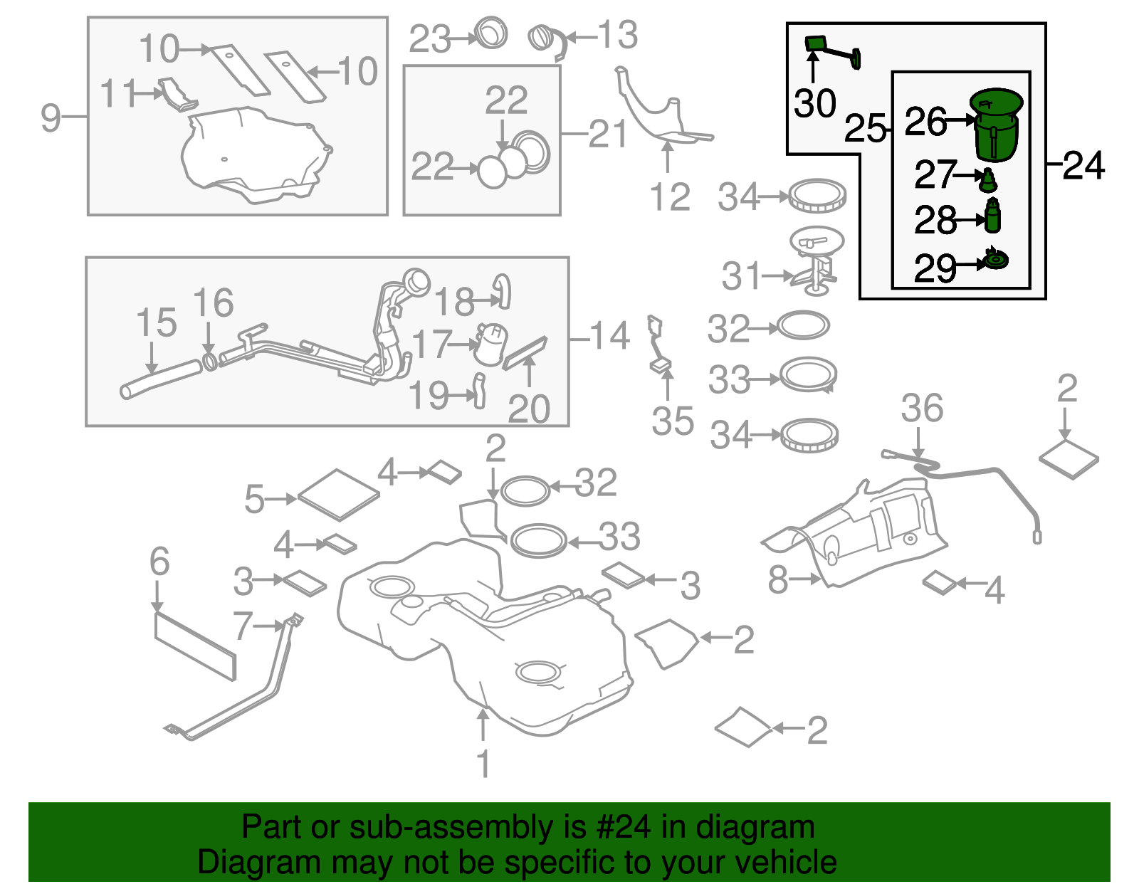 2006-2007 Mazda 6 Fuel Pump Assembly L3K9-13-35XF | Retail Performance ...