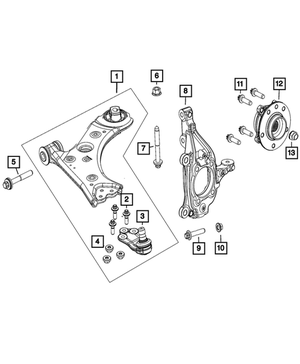2015-2025 Mopar Wheel Hub And Bearing 68526147AA | Mopar.com National ...