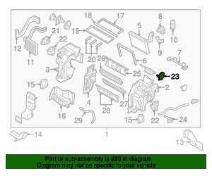 2016-2022 Kia HVAC Air Adjustment Control Motor 97162-C1010 ...