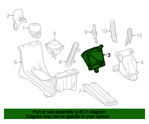 276-223-06-04 - Engine Mount Bracket 2012-2019 Mercedes-Benz ...