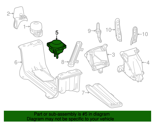 2013-2023 Mercedes-Benz Mount 167-240-63-00 | German Auto Parts Source