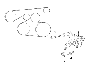 2007-2015 Toyota Serpentine Belt 90916-A2011 | OEM Parts Online