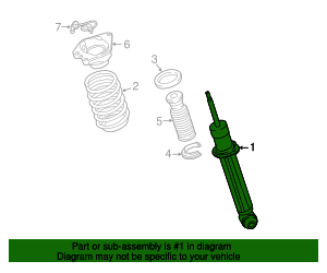 37106884588 - 2014-2017 BMW i8 Shock Absorber (37-10-6-884-588) | BMW ...