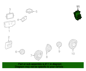 166-820-30-02 - Woofer 2016-2019 Mercedes-Benz | Mercedes-Benz USA Parts