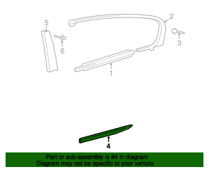 2006-2011 Lexus Lower Molding 75076-30080 | OEM Parts Online