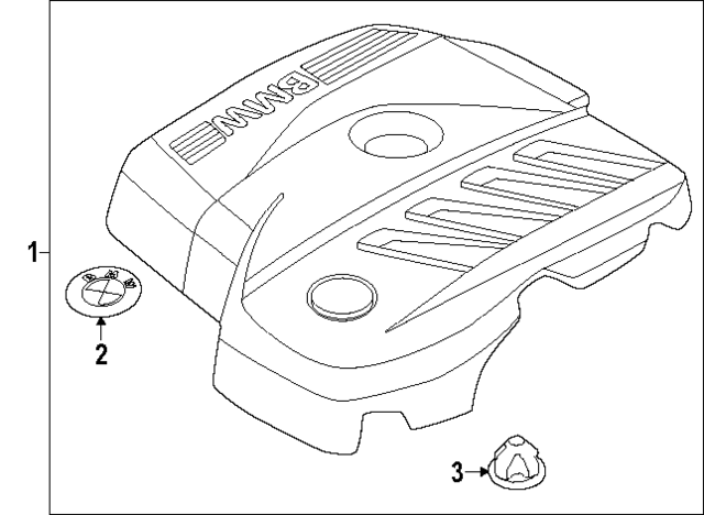 Genuine BMW 11-14-7-935-415 | Engine Cover | FREE Shipping on Most ...