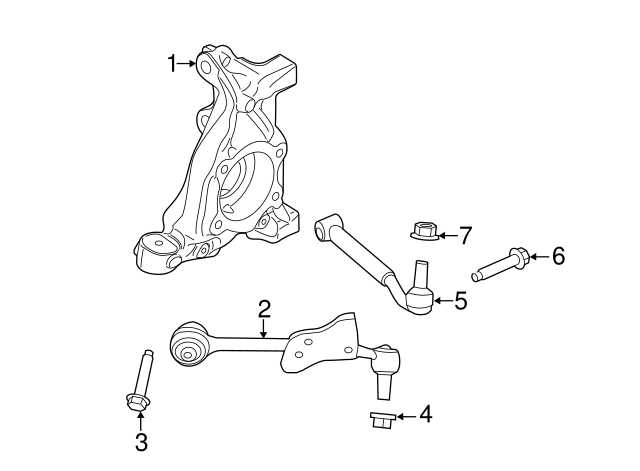 2015-2022 Ford Mustang Lower Control Arm FR3Z-3079-H | Blue Springs ...