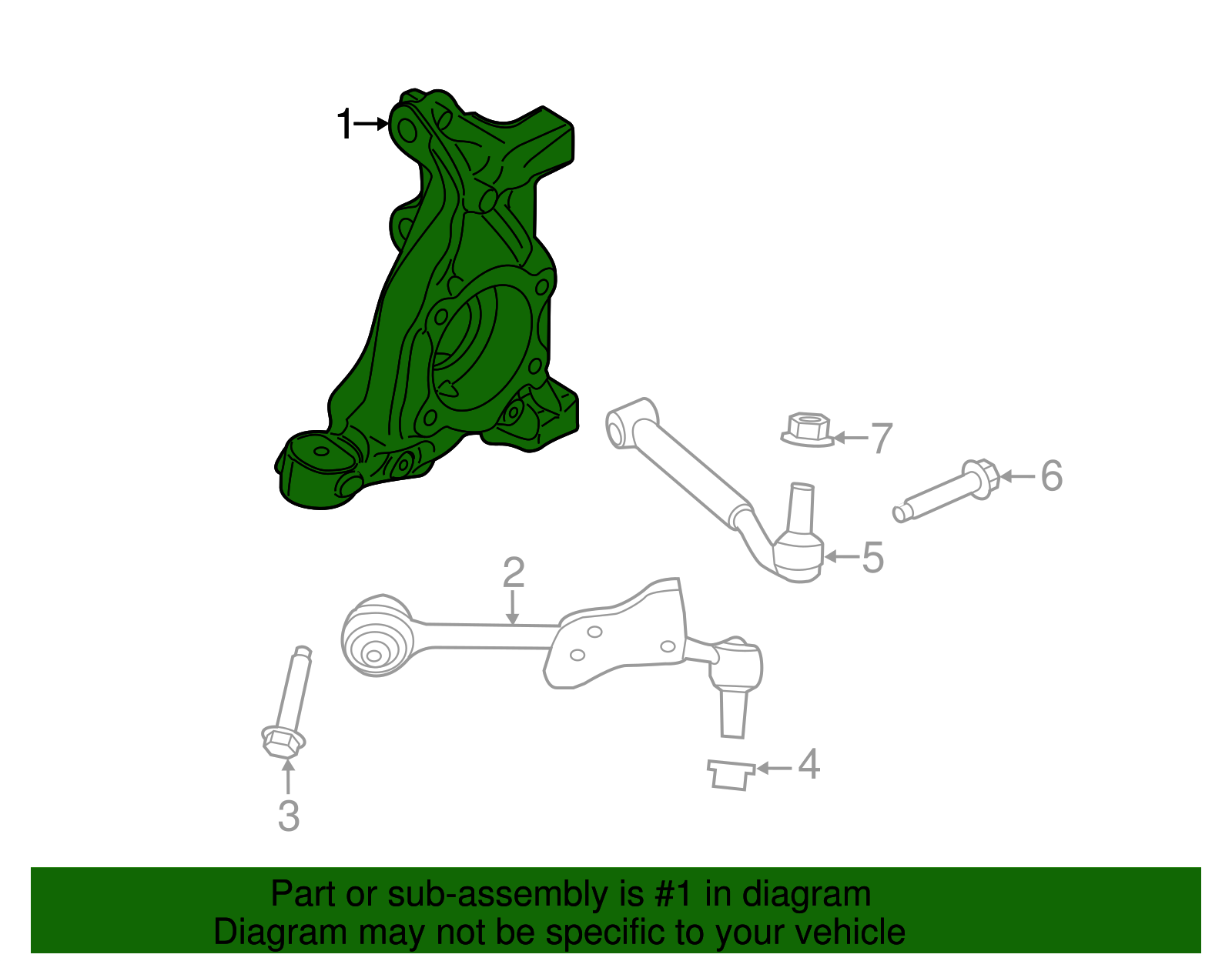 2015-2021 Ford Mustang Motorcraft™ Knuckle MEF-373 | OEM Parts Online