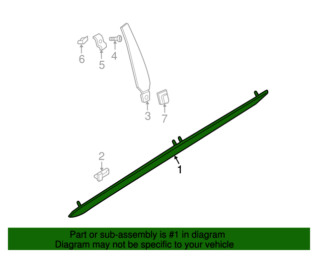 2012-2015 Audi A7 Quattro Rocker Molding 4G8-853-855-D-GRU | OEM Parts ...