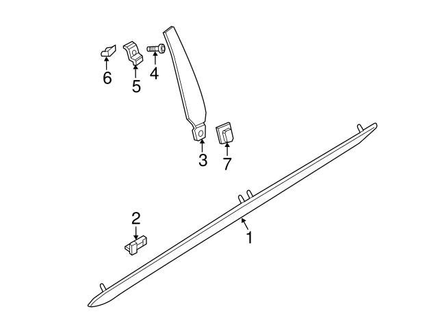 2012-2015 Audi A7 Quattro Rocker Molding 4G8-853-855-D-GRU | OEM Parts ...