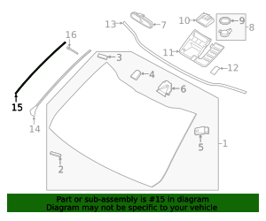 2020-2021 Kia Telluride Side Molding Retainer Bracket - Driver's Side ...