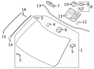 2020-2021 Kia Telluride Sensor 97257-S1000 | TascaParts.com
