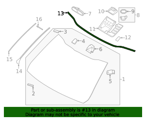 86121-S9000 - Upper Molding 2020-2024 Kia Telluride | Kia.Parts Store