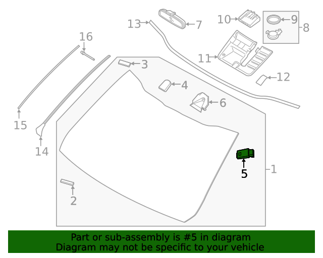 2020-2021 Kia Telluride Sensor 97257-S1000 | TascaParts.com
