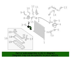 213-501-49-82 - Radiator Coolant Hose 2019-2023 Mercedes-Benz ...