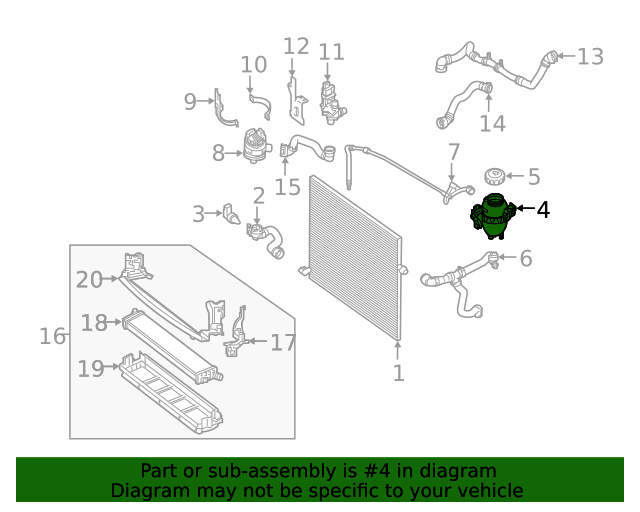 2018-2023 Mercedes-Benz Reservoir Tank 253-500-12-00 | MB OEM Parts