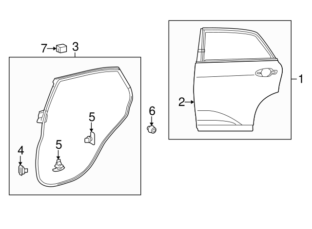 2010-2015 Lexus Door Seal 67871-0E020 | AutoNationParts.com