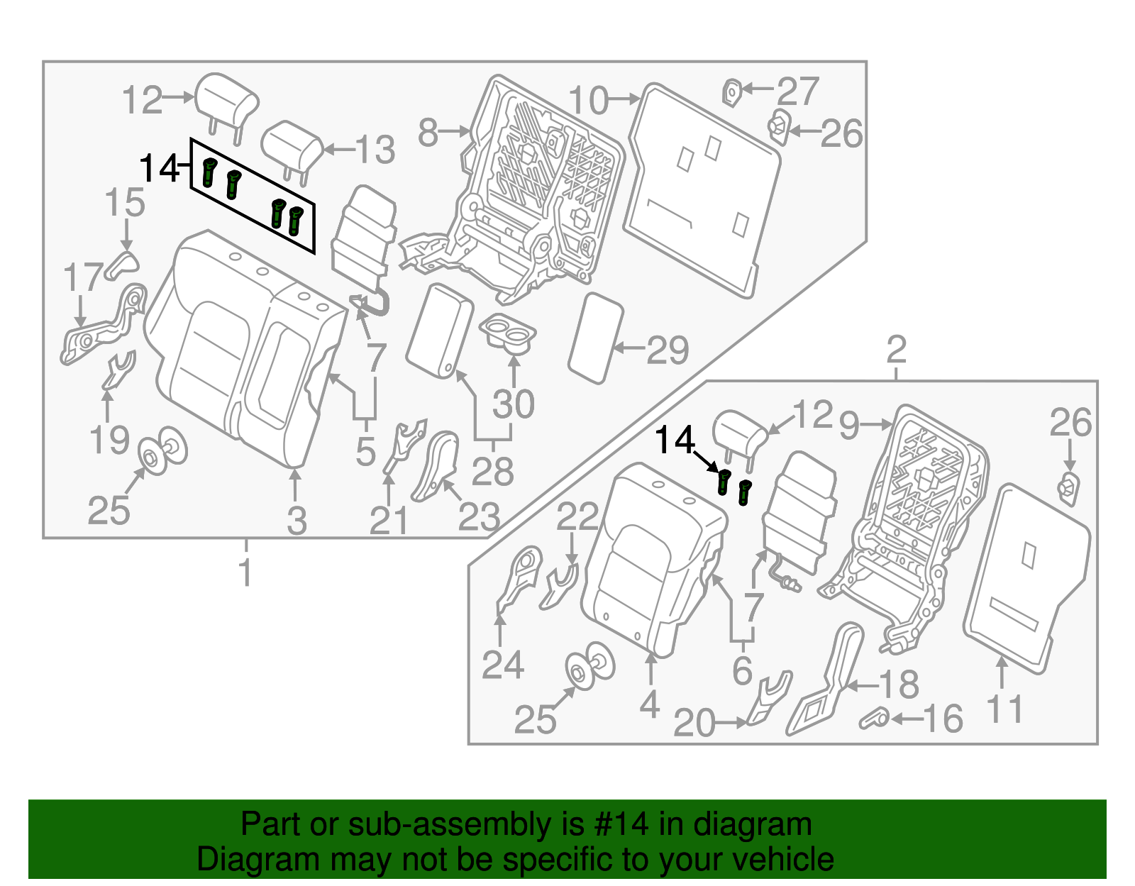2020-2021 Hyundai Tucson Headrest Guide 89720-D3100-TRY | World OEM ...