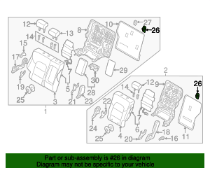 2016-2020 Hyundai Tucson Child Restraint Anchor Plate Bezel 89858-D3000 ...