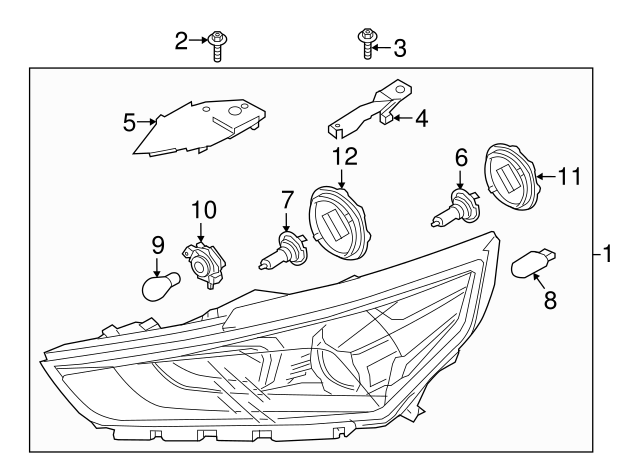 18647-65009-H - Headlight Bulb 2015-2023 Hyundai | AutoNationParts.com