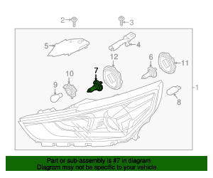 2015-2025 Hyundai High Beam Bulb 18647-65009-H | OEM Parts Online